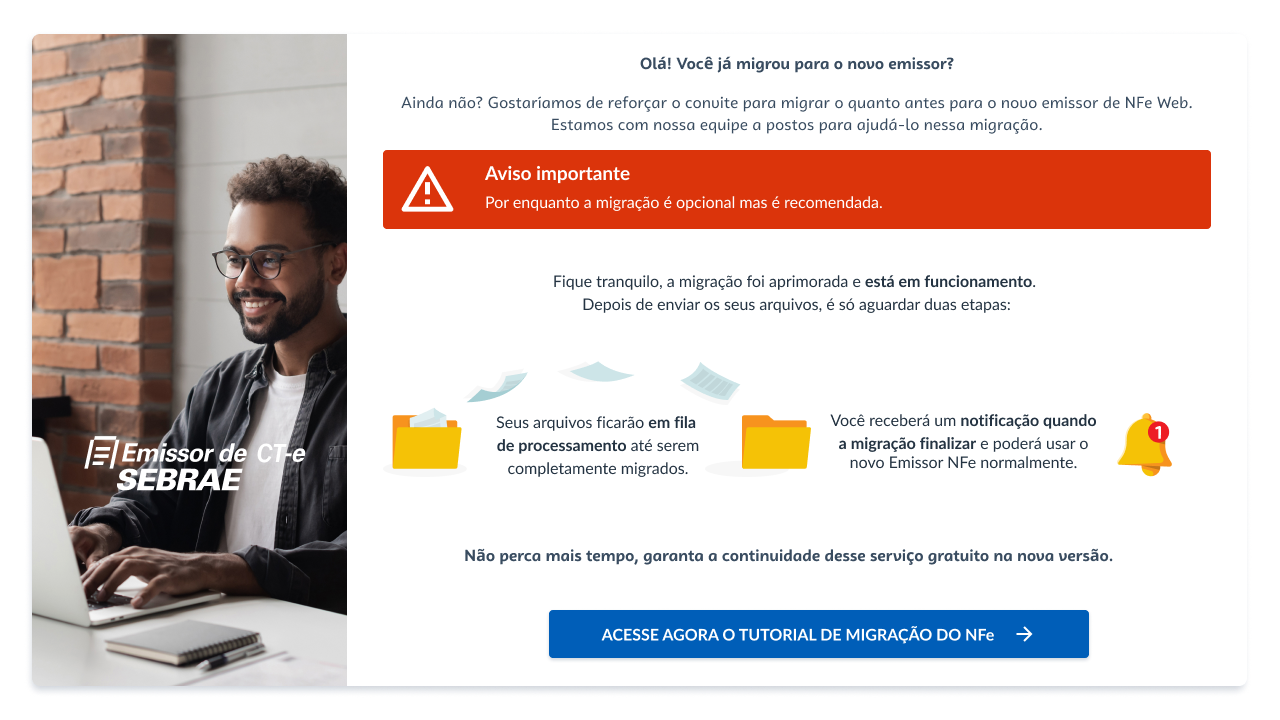 Novo Emissor de NF-e Sebrae - Sebrae